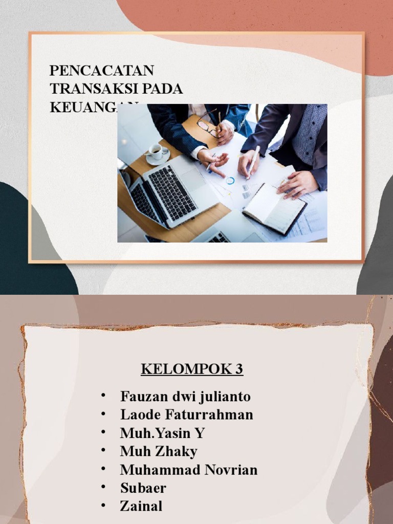 Pencacatan Transaksi | PDF | Bisnis | Pengelolaan Keuangan & Uang