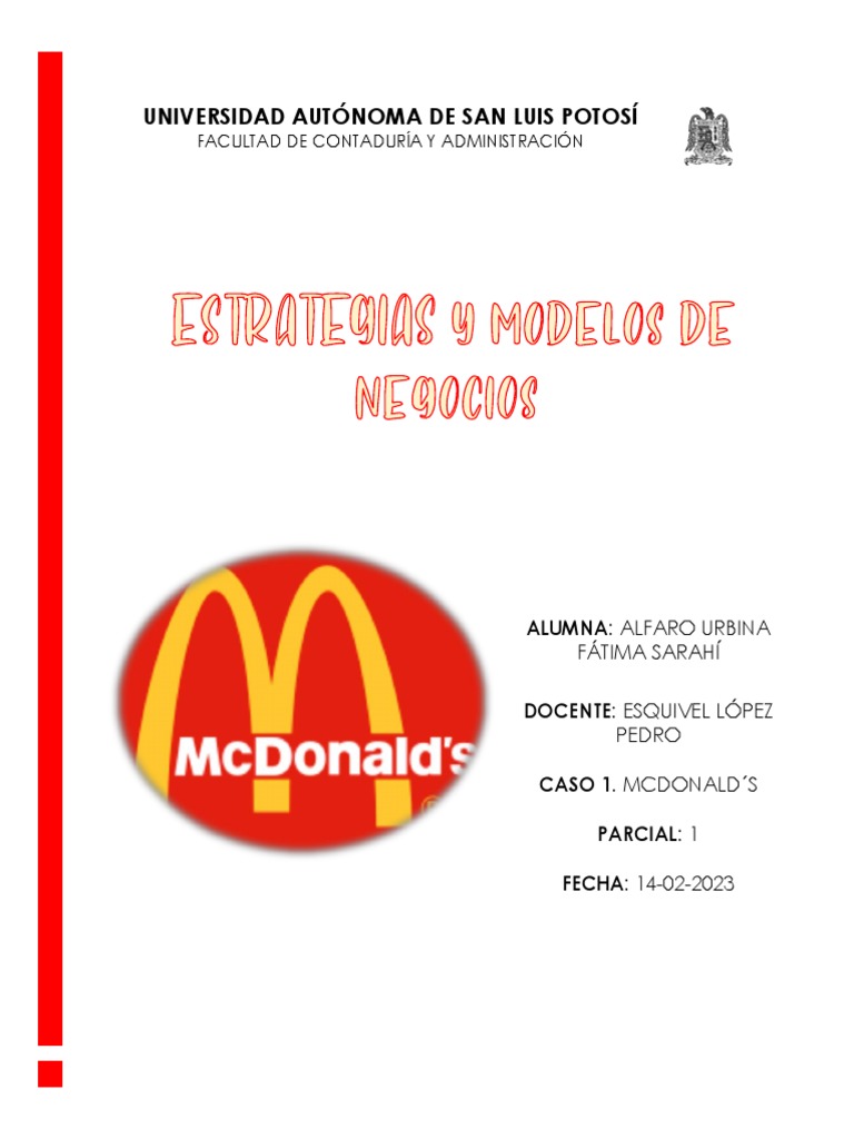 Caso Mcdonalds PDF | PDF | Mc Donald's | Marketing