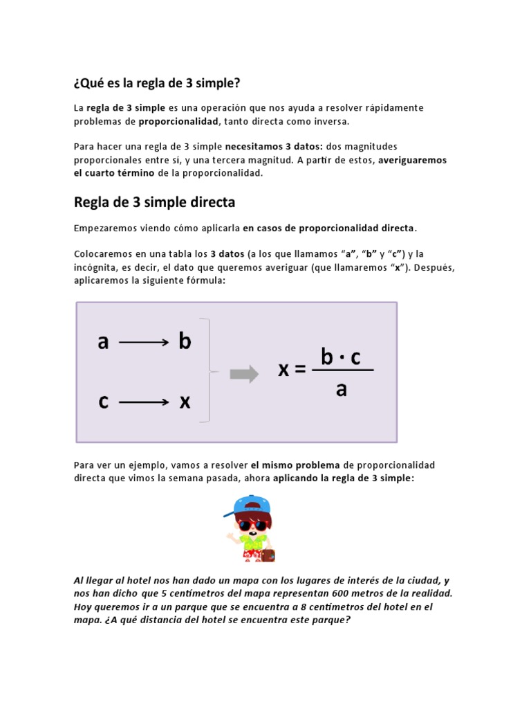 Ejercicios de Regla de Tres Simple | PDF | Métodos y materiales de ...