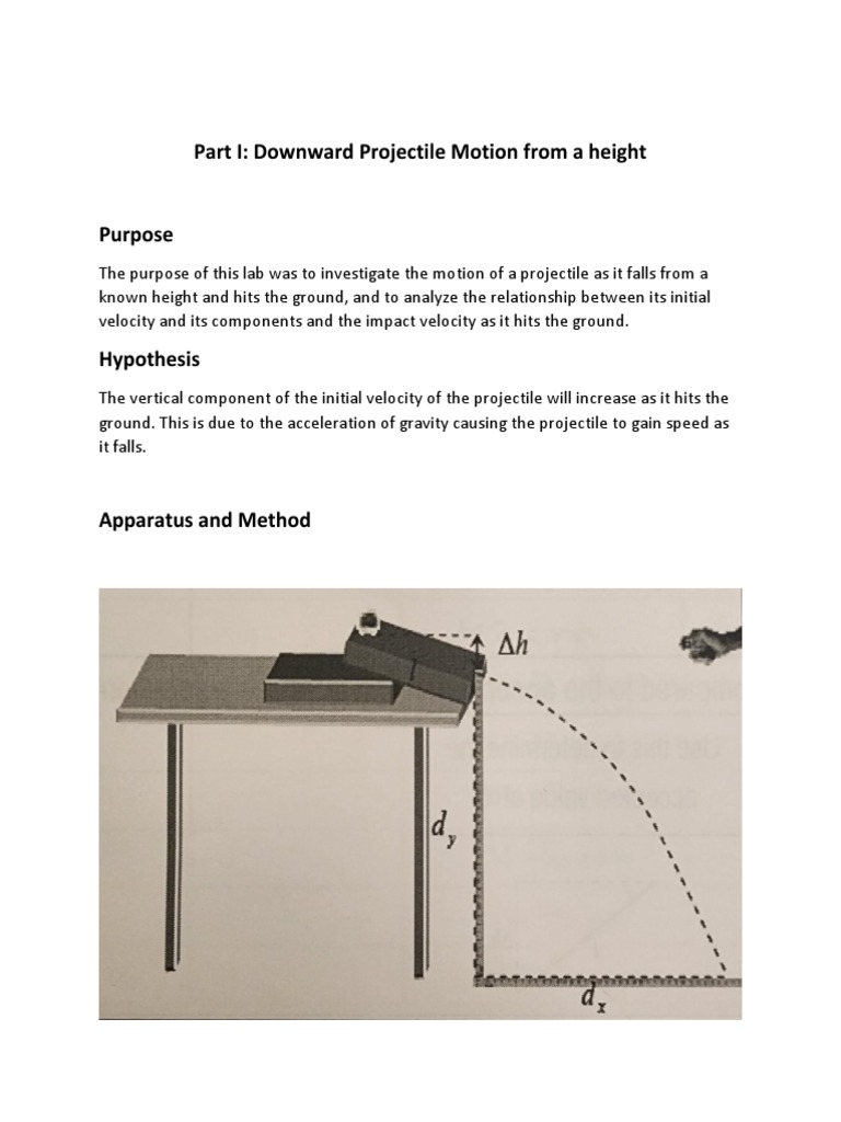 Projectile Motion Lab | PDF | Projectiles | Acceleration