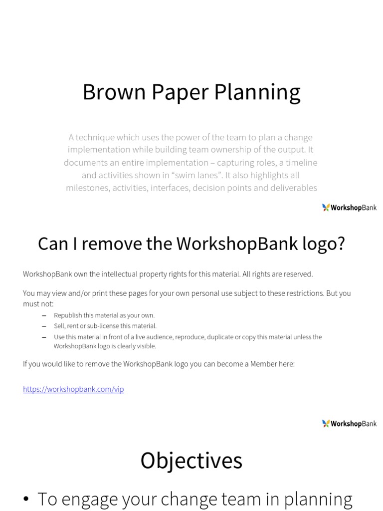 Brown Paper Planning | PDF | Computing