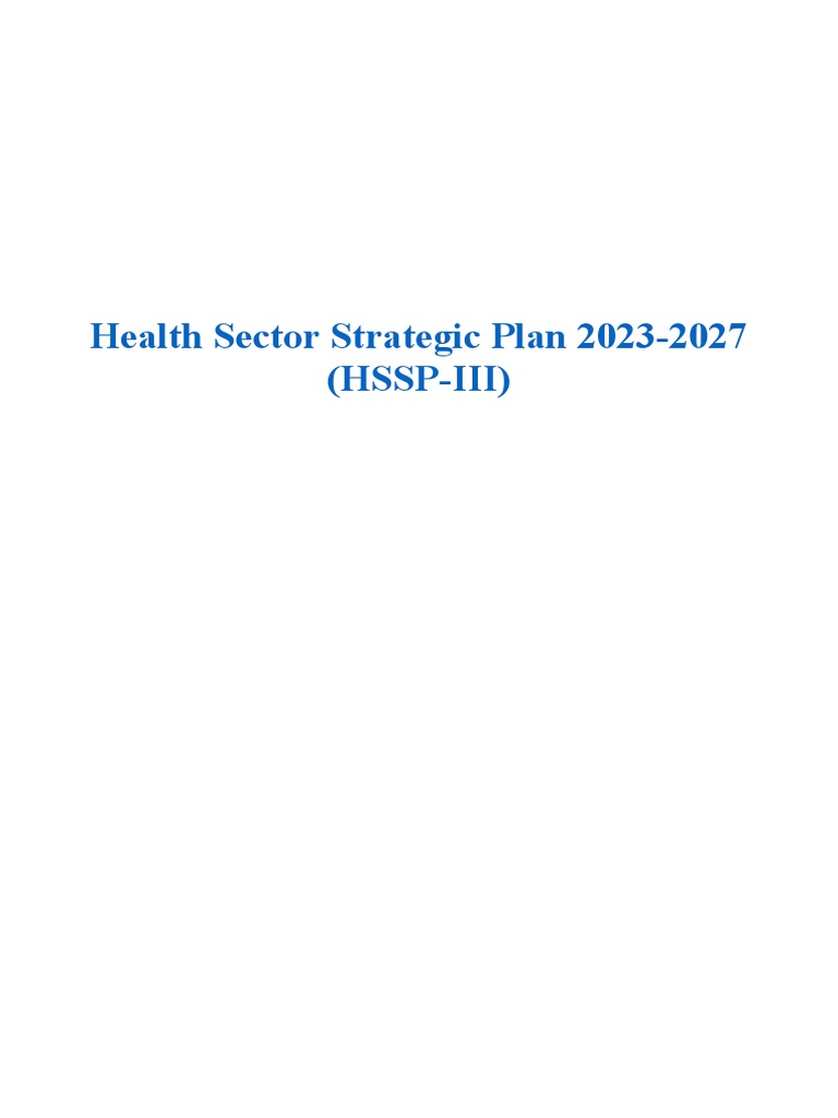 Hssp-Iii Plan | PDF | Hiv/Aids | Poverty