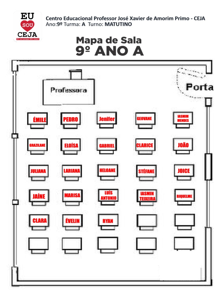 Mapa de Sala 9 A PDF | PDF