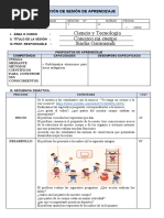 Sesion El Cuerpo Ciencia Segundo Grado | PDF | Aprendizaje | Evaluación