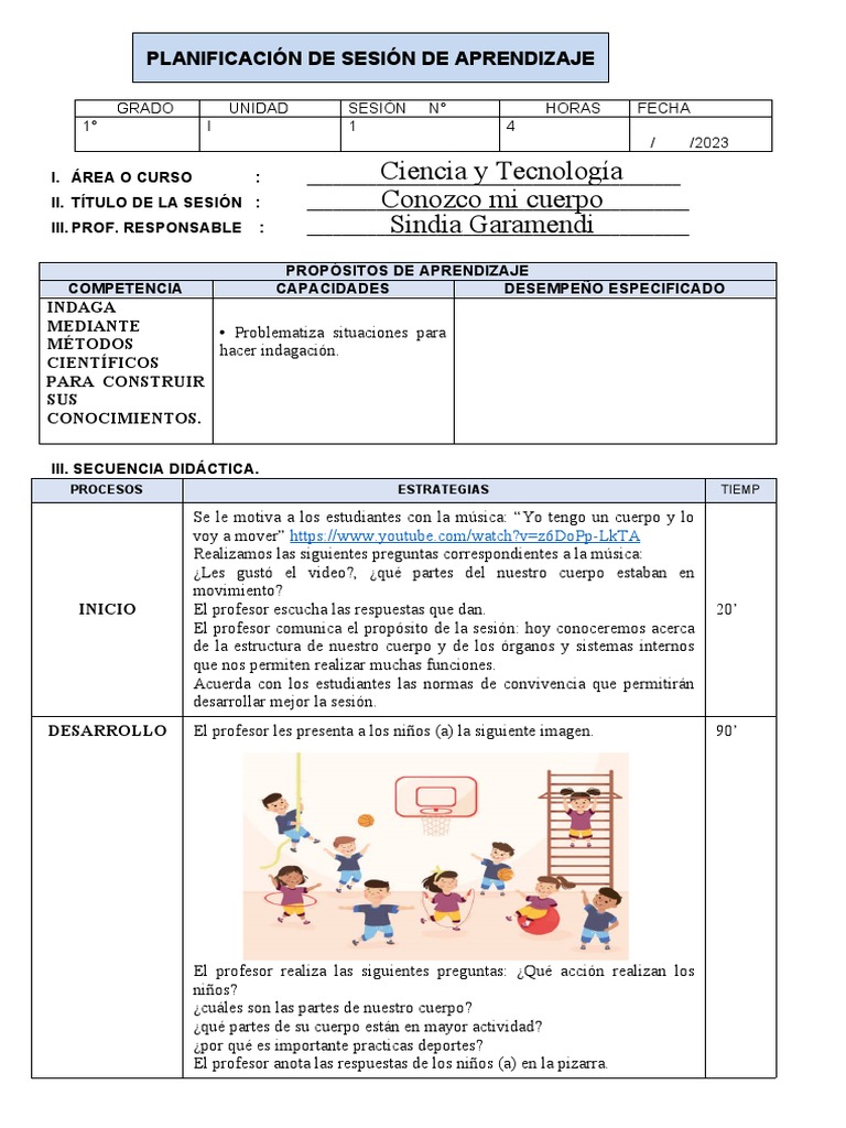 Sesión de Ciencia y Tecnologia 1 | PDF | Maestros | Aprendizaje Sesión de Ciencia y Tecnologia 1 | PDF | Maestros | Aprendizaje