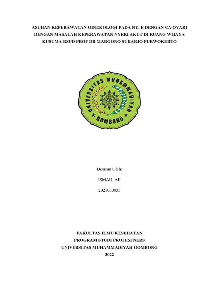 Askep C Ovari Ismail Aji Wiku 4 | PDF | Sains & Matematika