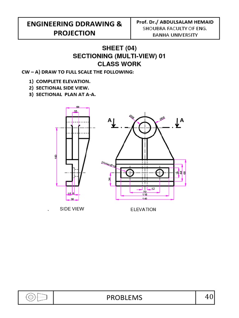 Sheets 04 Sectioning 01 | PDF | Civil Engineering | Artistic Techniques
