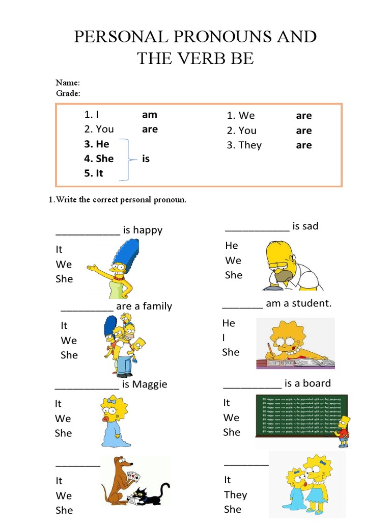 Personal Pronouns and Verb Conjugation: A Guide to Using Subject ...