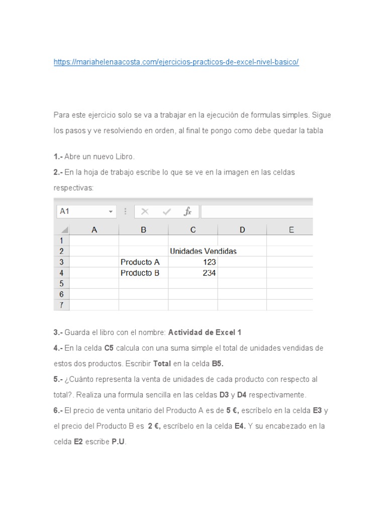 Practica Excel | PDF