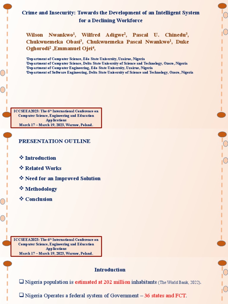 Intelligent System For Fighting Crime and Insecurity | PDF | Machine ...