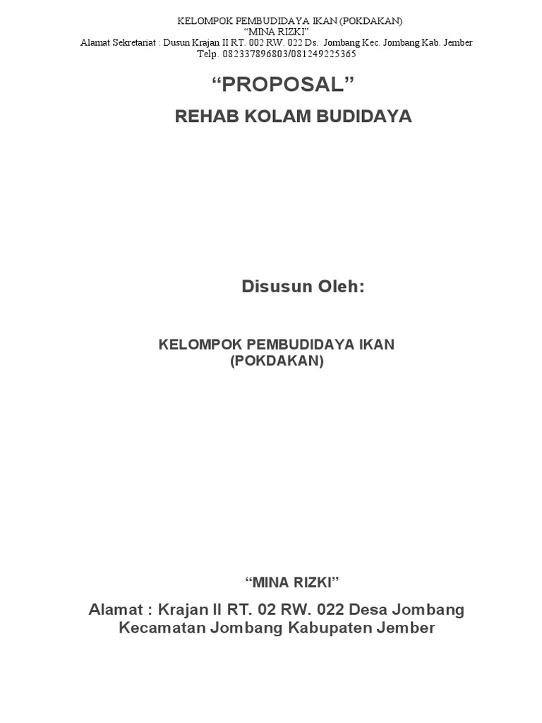 PROPOSAL Lele BI-P Majid | PDF