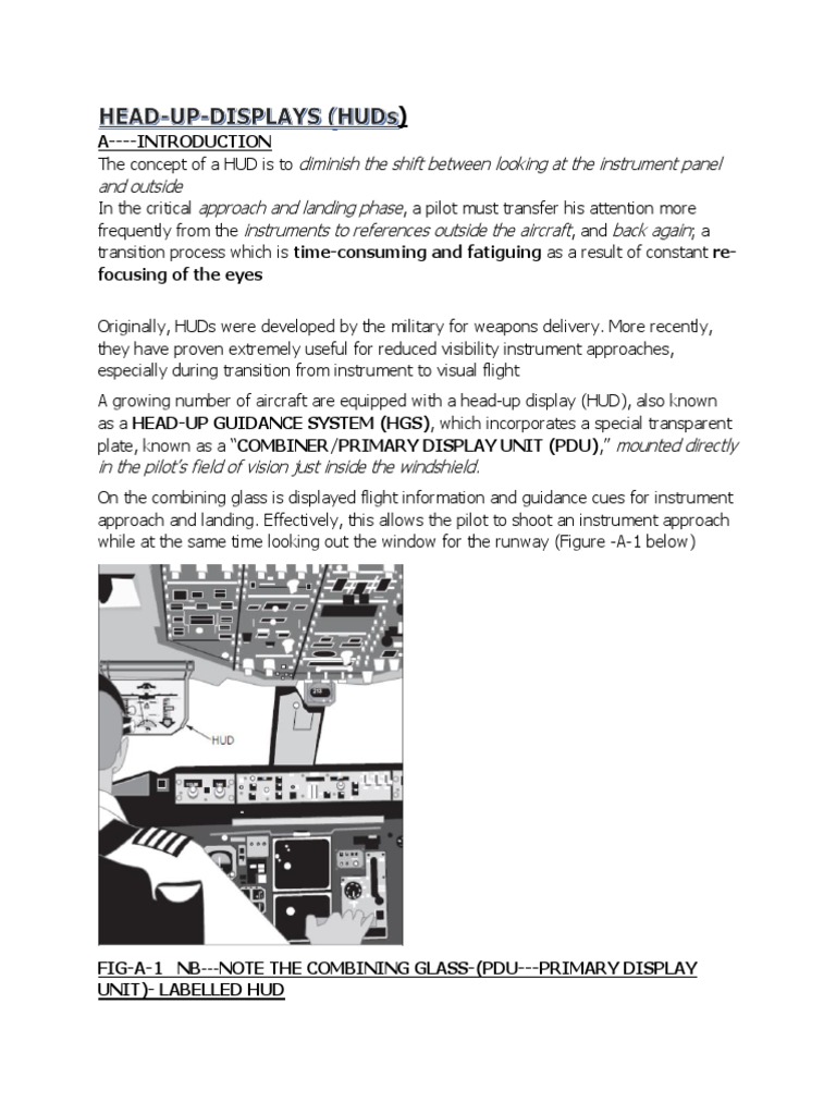 Head-Up Displays-Sum | PDF | Optics | Field Of View