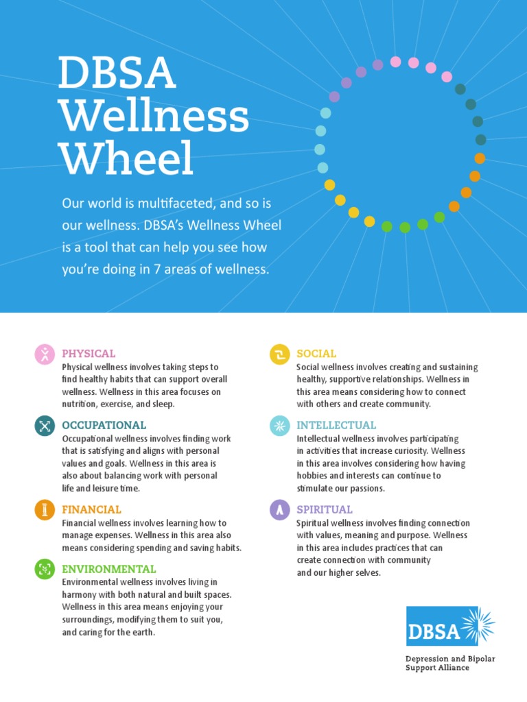 Wellness Wheel Workbook | PDF | Psychology | Cognitive Science