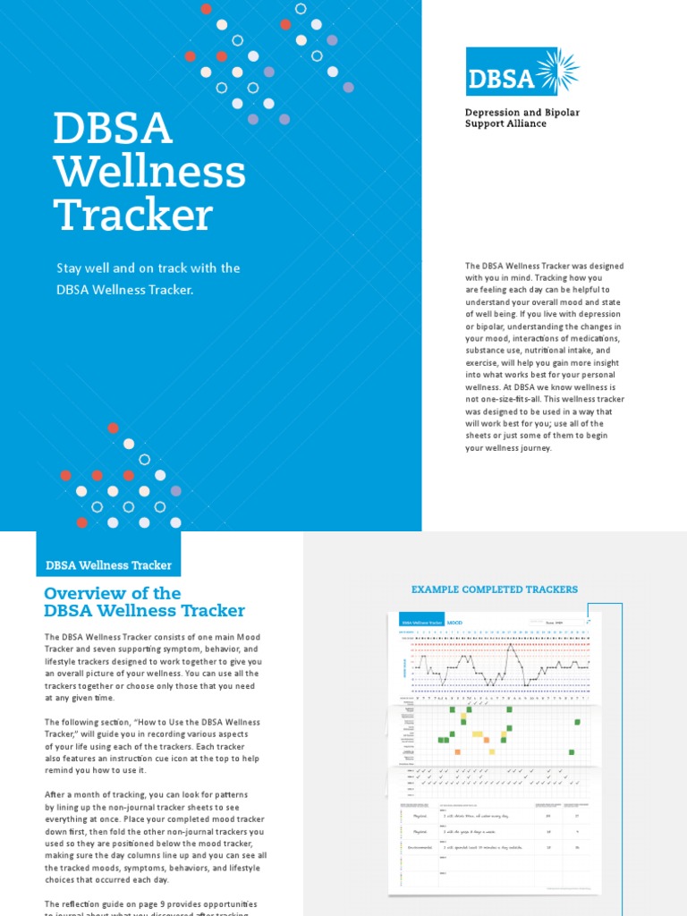DBSA WellnessTracker 07.20.20 FLT | PDF | Emotions | Mood Disorders
