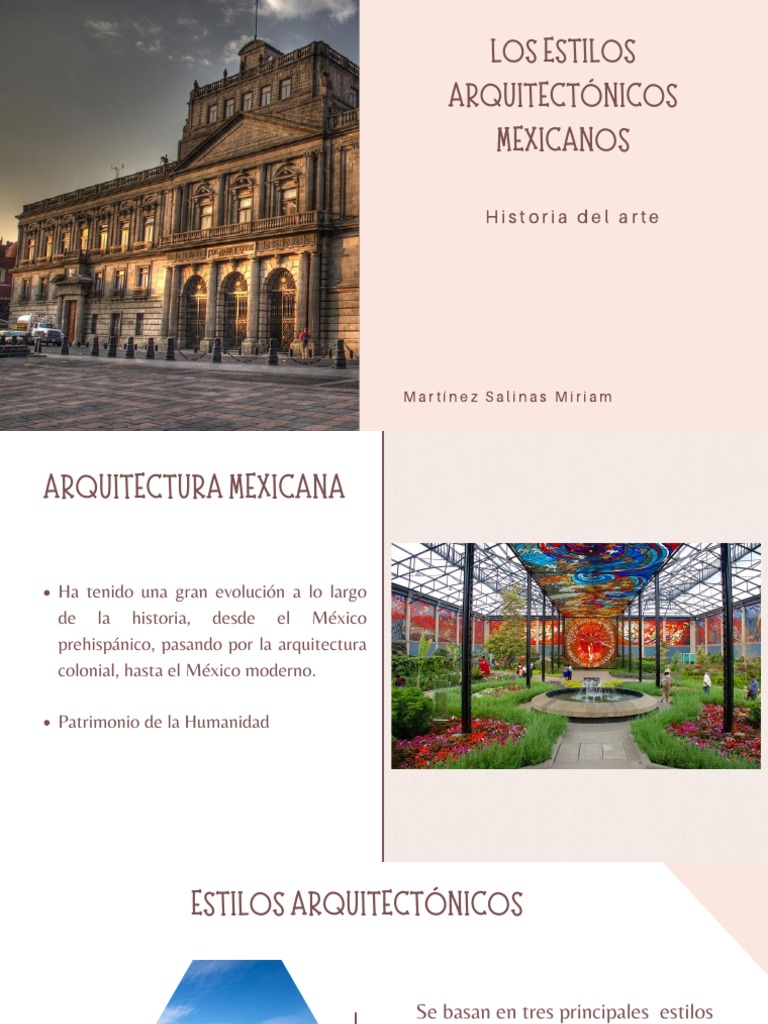 Los Estilos Arquitectonicos | PDF | México | Nueva españa