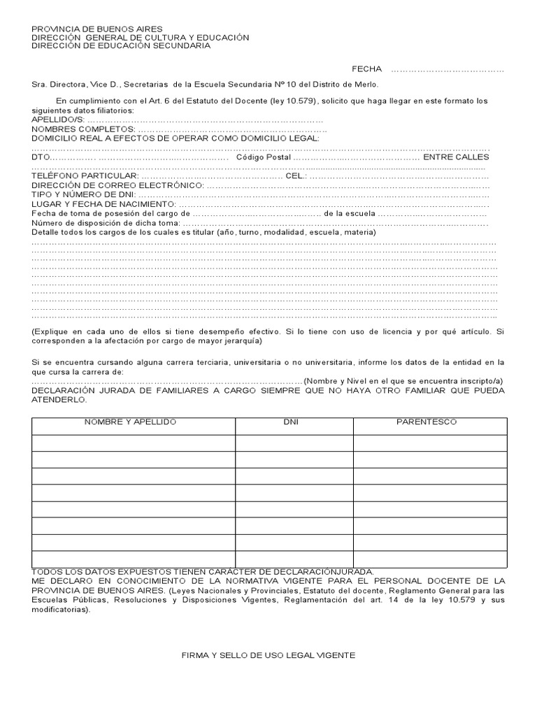 Planilla Art. 6 | PDF | Justicia | Crimen y violencia