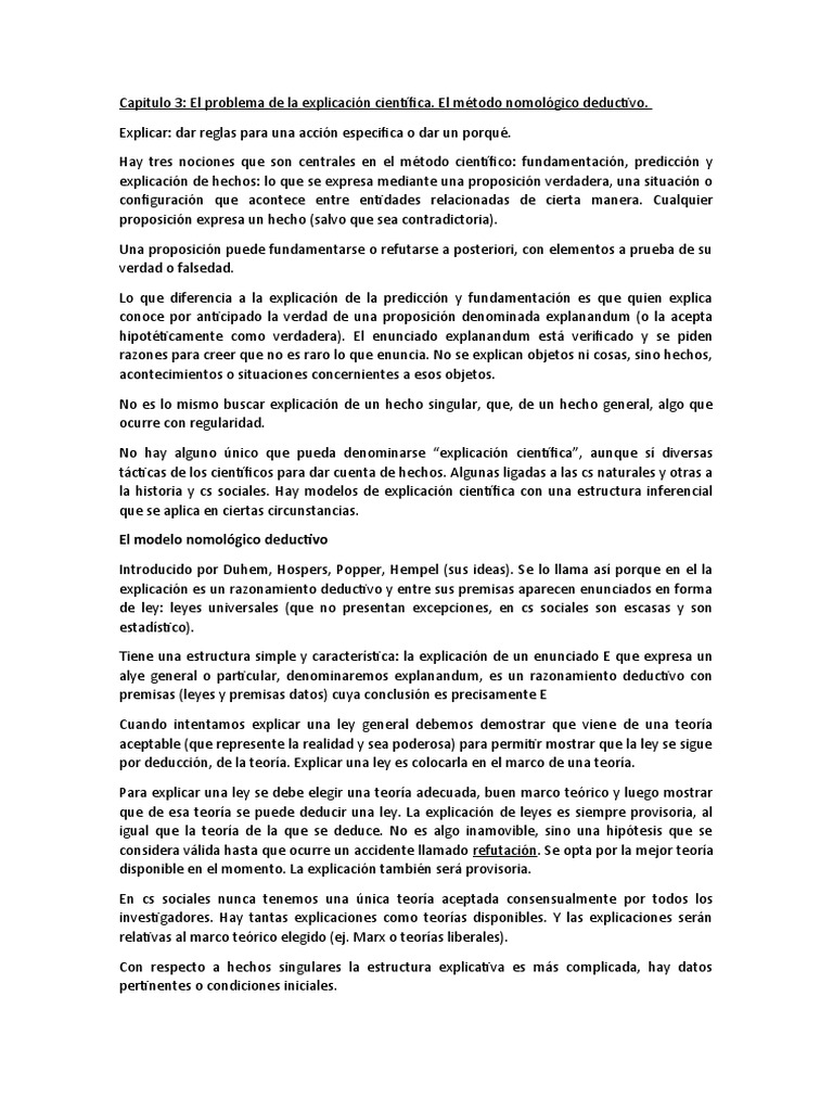 Klimovsky, Hidalgo - La inexplicable sociedad. Cap 2 | PDF | Razonamiento deductivo | Teoría