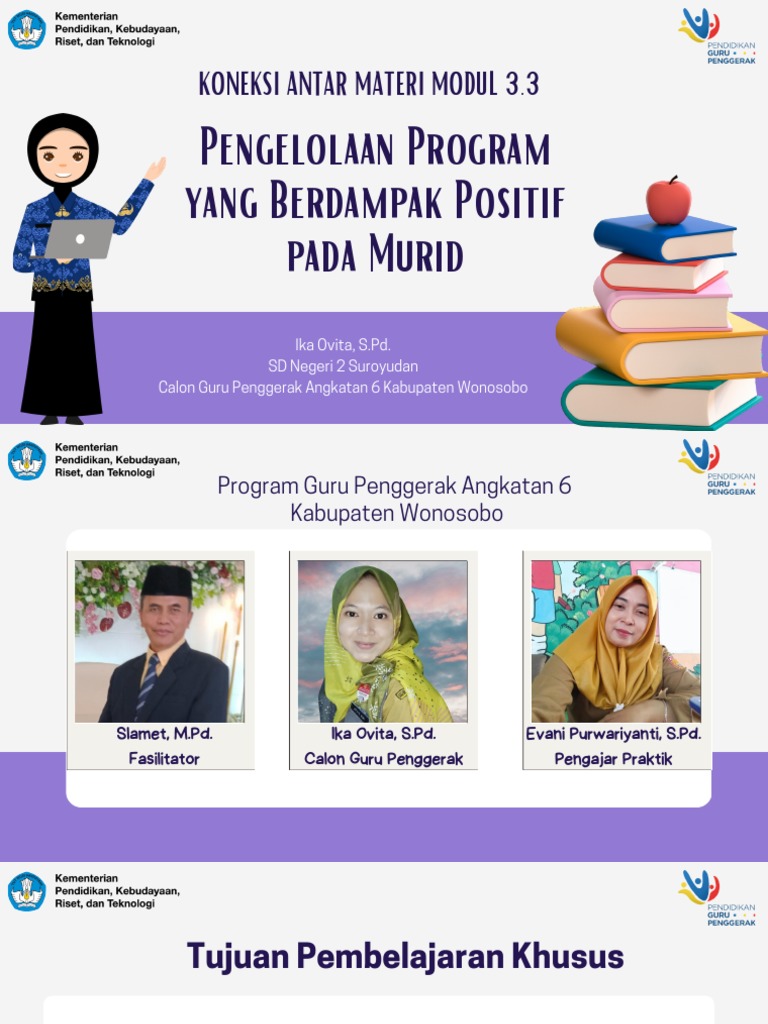 Koneksi Antar Materi Modul 3.3 Program Guru Penggerak | PDF
