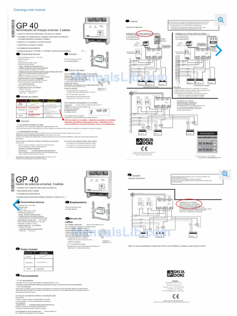 Delta Dore GP40 Español | PDF
