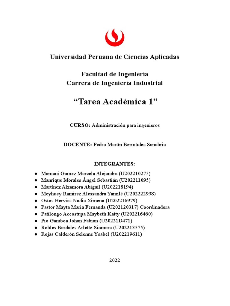 Avance Tarea Academica Admin | PDF | Análisis FODA | Calidad (comercial)