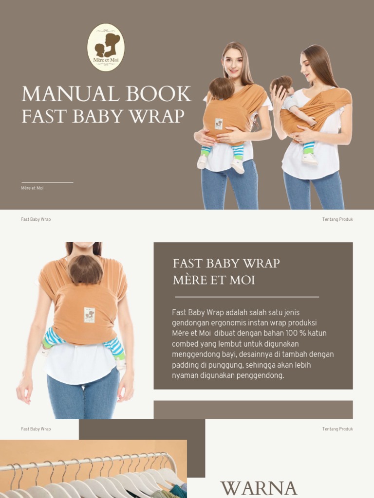 Manual Book Fast Baby Wrap PDF | PDF