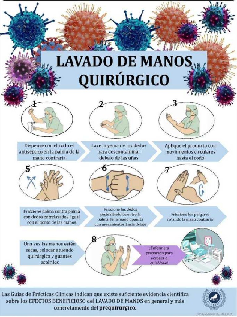 Tecnica Lavado Quirurgico de Manos | PDF