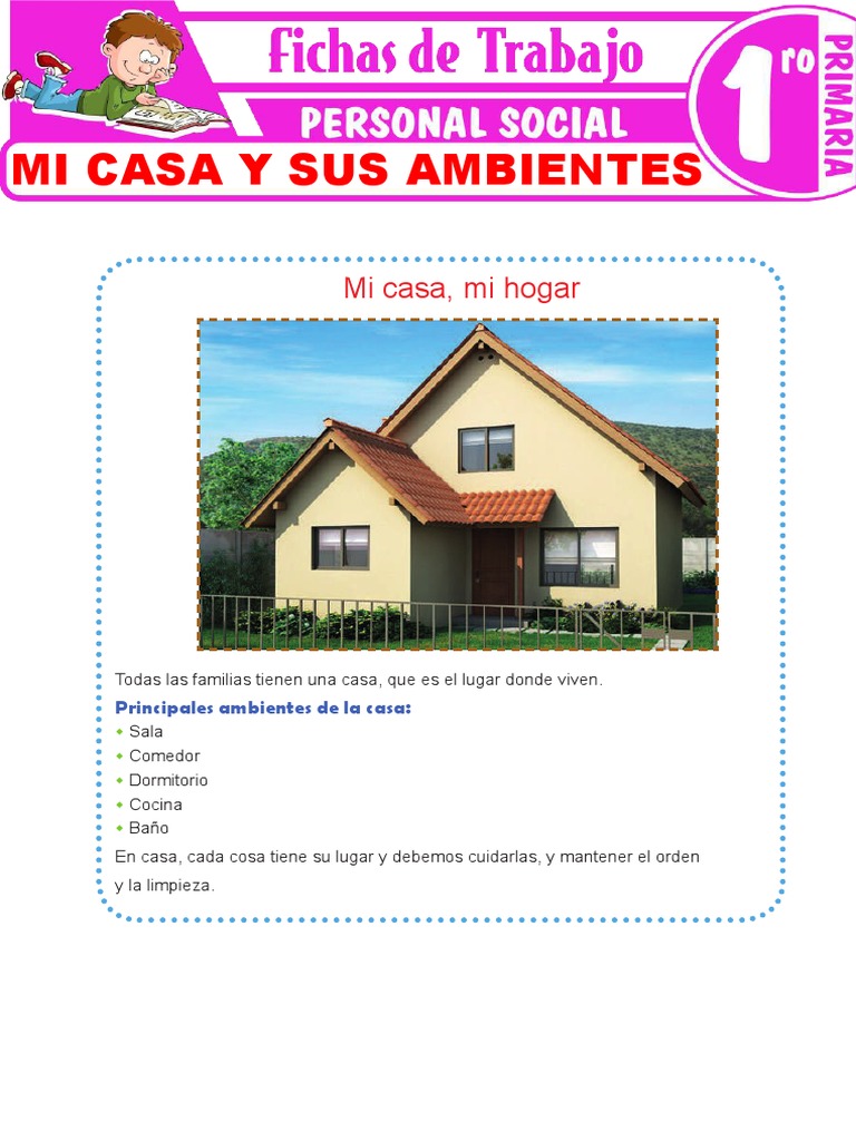 Mi Casa y Sus Ambientes para Niños | PDF | Cocina, comidas y vino ...