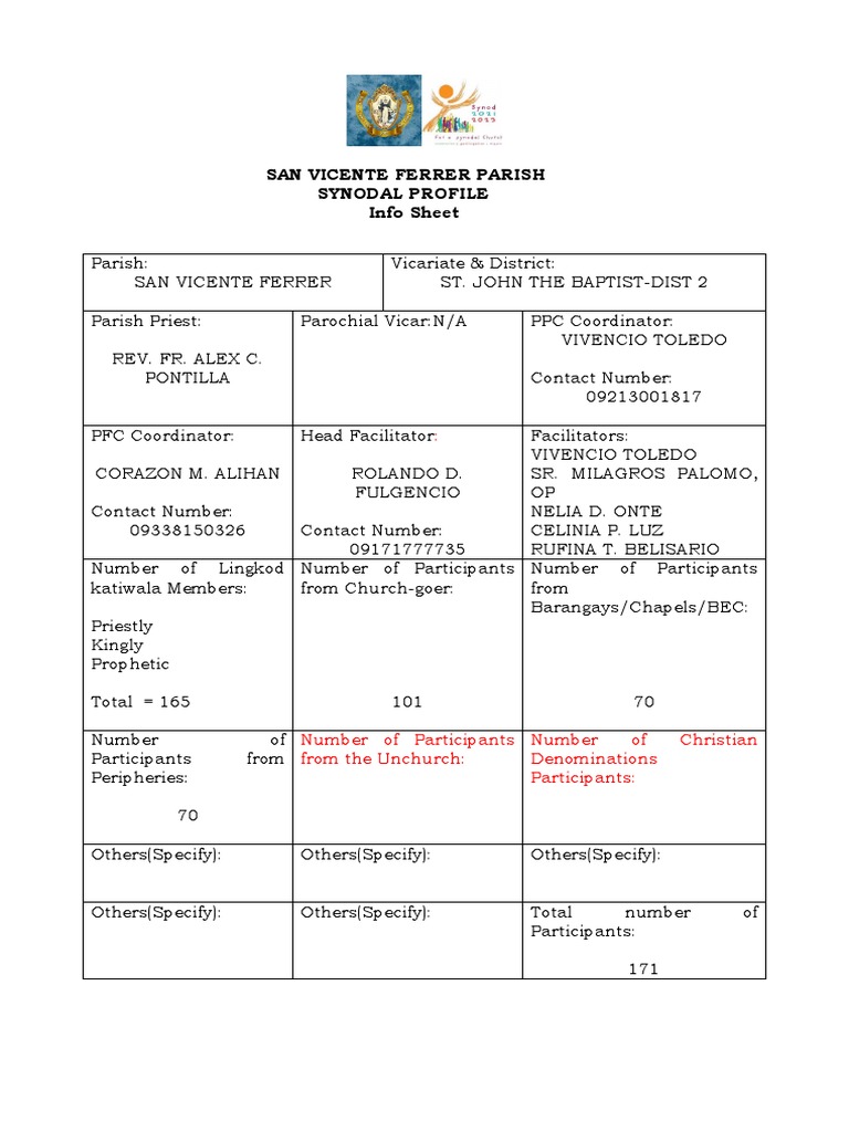 Synod-Svfp Output - Dot | PDF