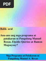 Mga Patakaran at Programa Ni Pangulong Ferdinand E. Marcos: (Disyembre ...