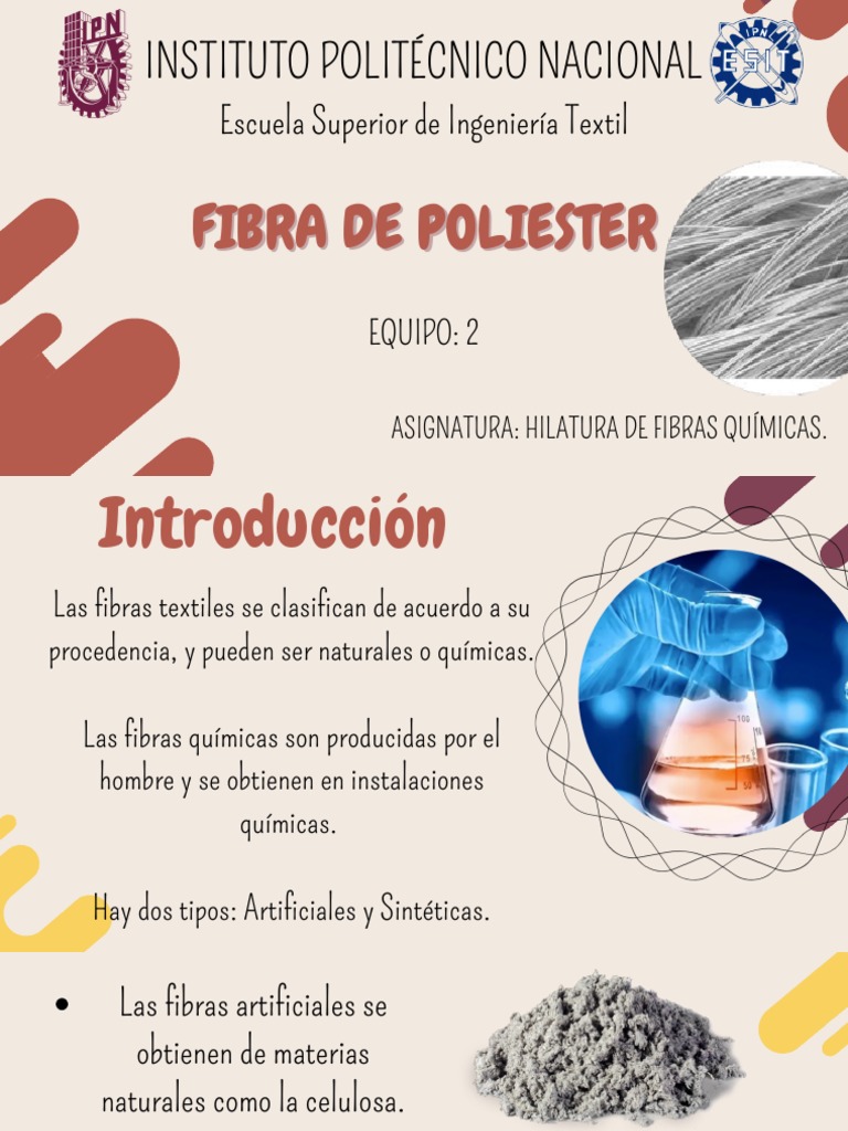 Características y usos del poliéster | PDF | Fibra sintética | Materiales
