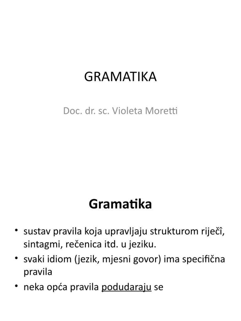 Gramatika | PDF