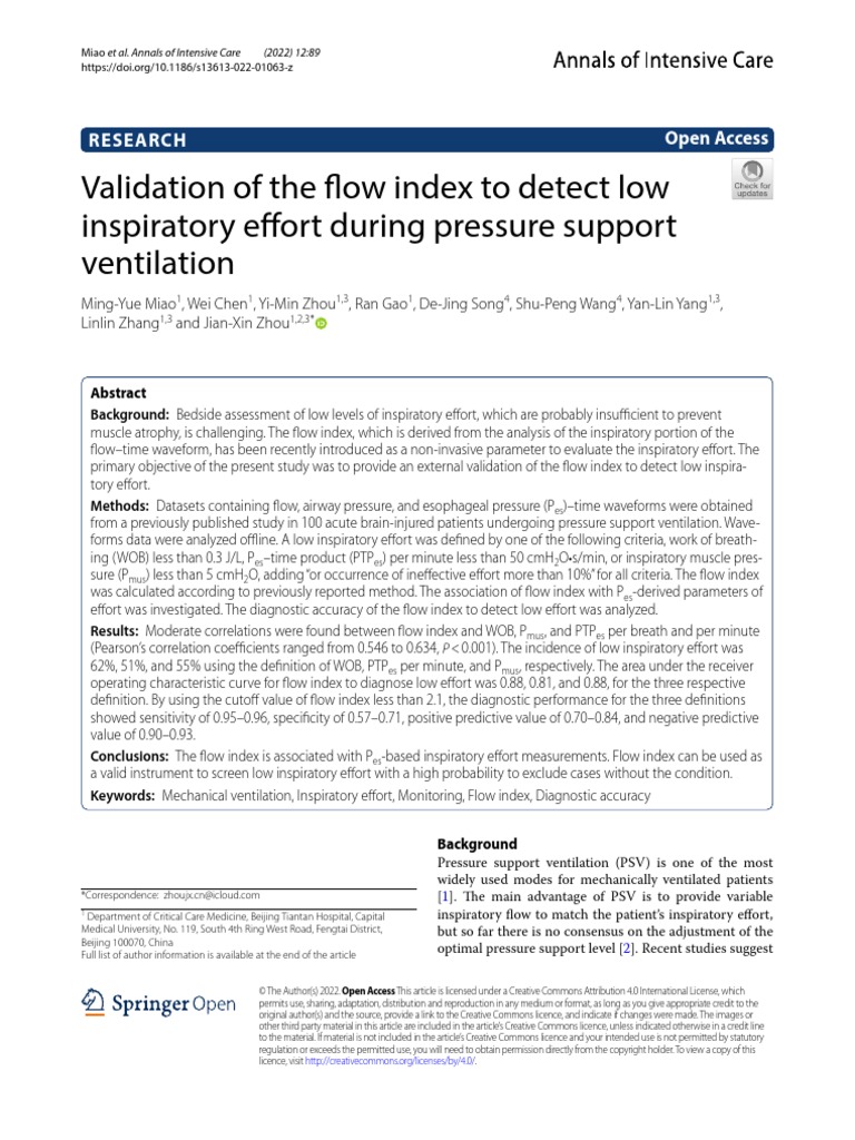 Artigo Avaliação Do FLOW INDEX em PSV | PDF | Receiver Operating ...