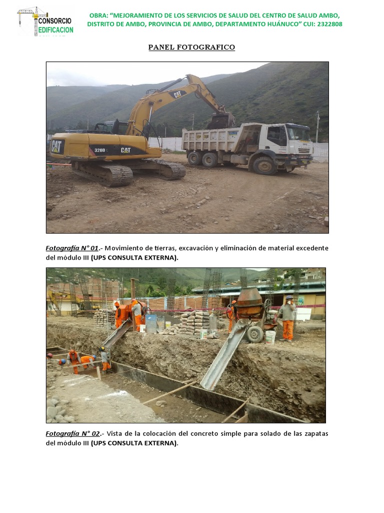 Panel Fotográfico Val 6 | PDF | Fundación (Ingeniería) | Construyendo tecnología