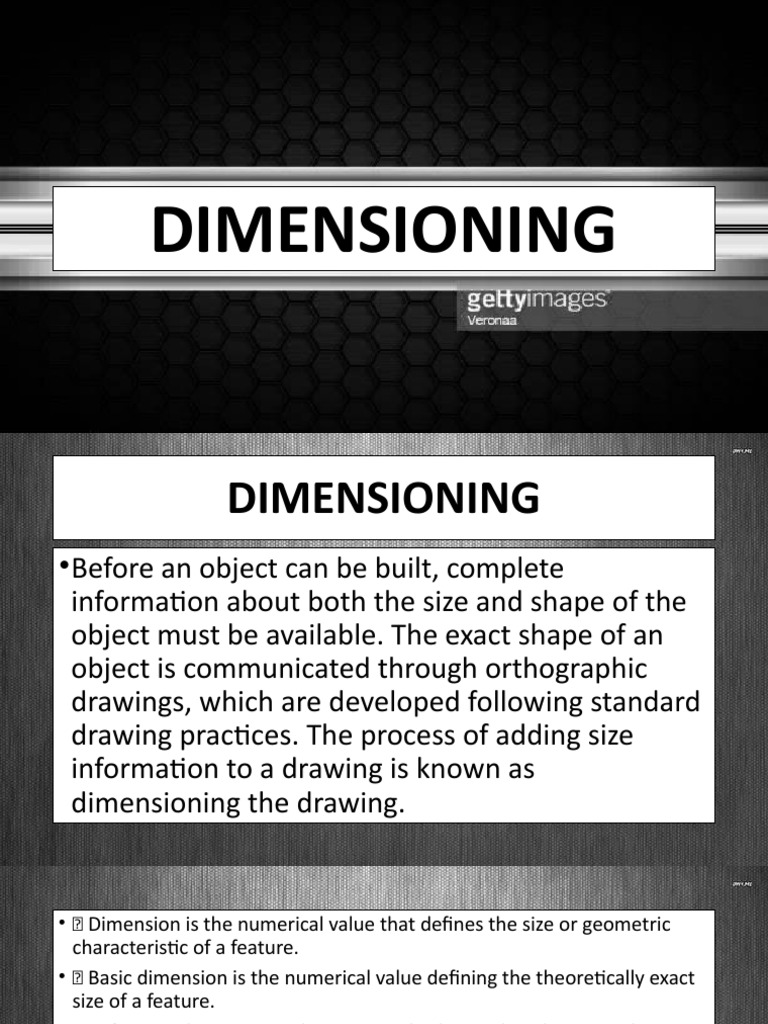 Dimensioning | PDF | Drawing | Shape