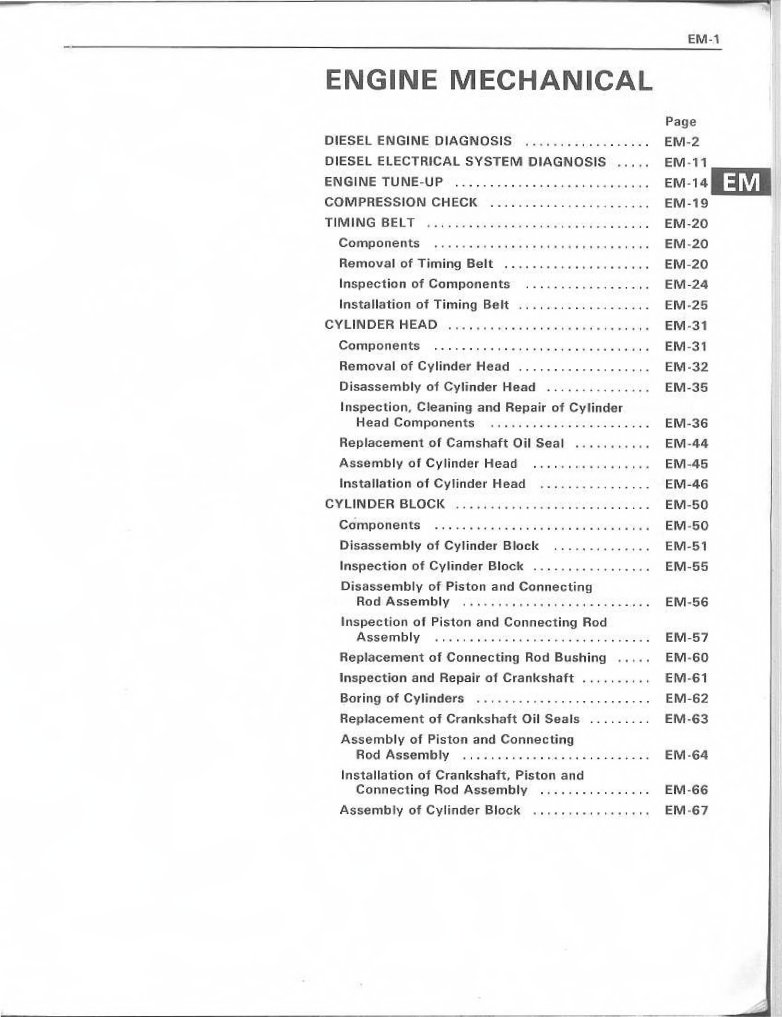 Toyota 2L Engine Mechanical | PDF