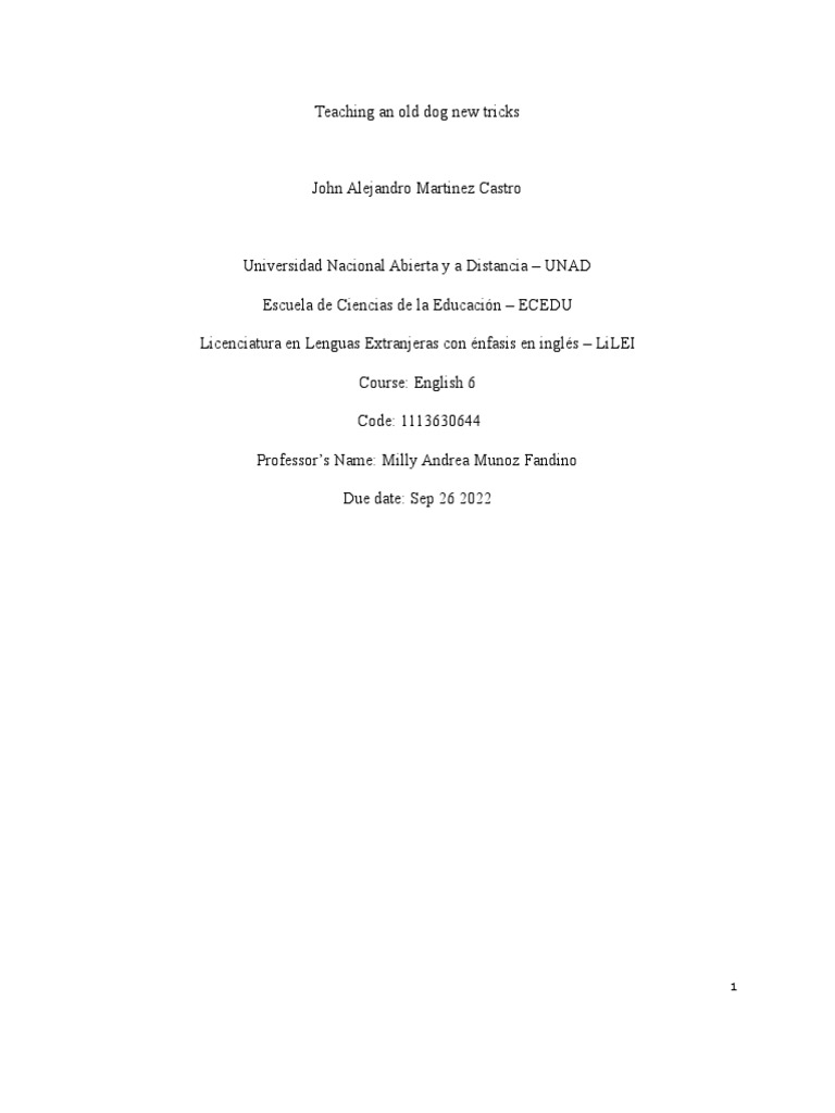 Task 2 - John Alejandro Martinez Castro | PDF | Linguistics | Human ...