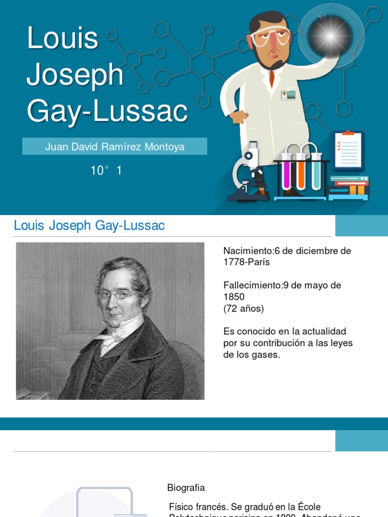 Louis Joseph Gay-Lussac | PDF