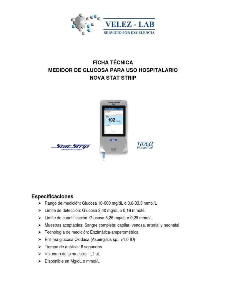 FICHA TÉCNICA Medidor y Tiras Stat Strip | Descargar gratis PDF ... FICHA TÉCNICA Medidor y Tiras Stat Strip | Descargar gratis PDF ...