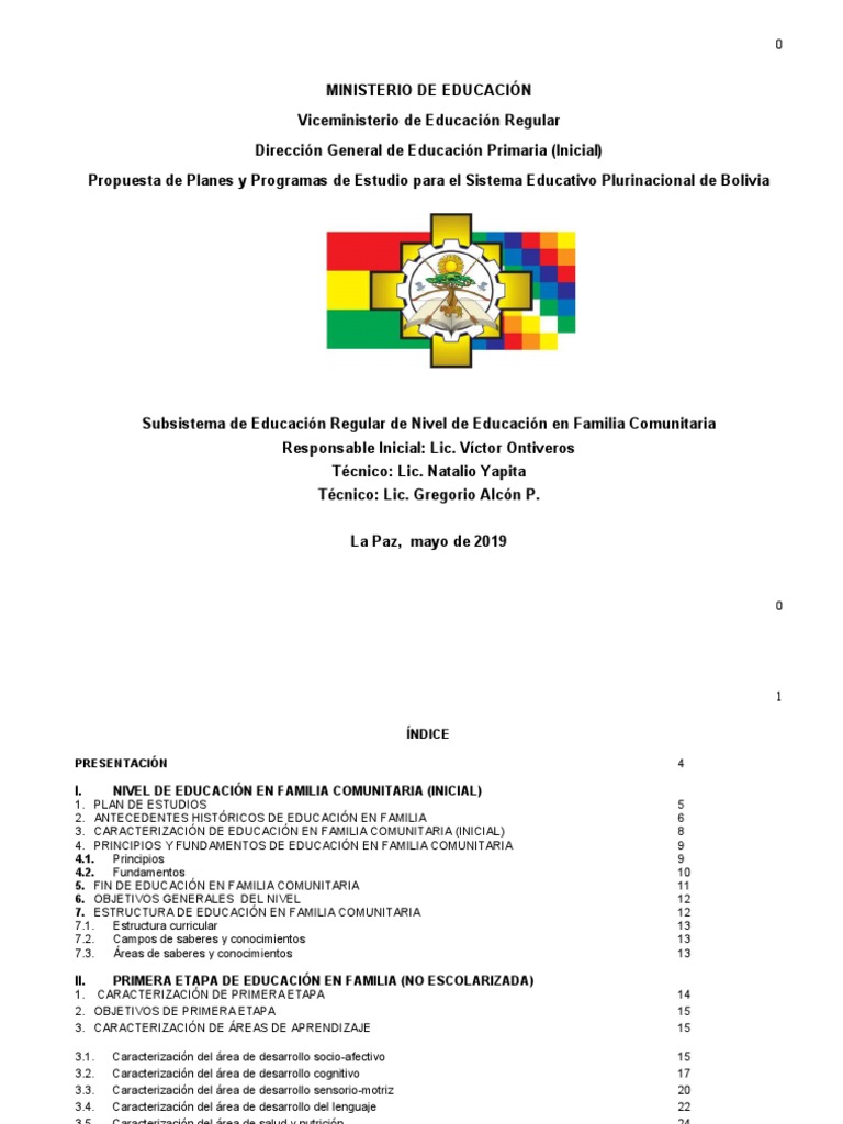 Educacion Inicial | PDF | Educación de la primera infancia | Plan de estudios
