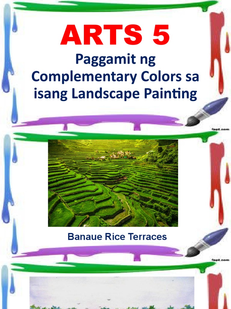 ARTS 5 - Q2 Lesson 3 Paggamit NG Complementary Colors Sa Isang Landscape Painting | PDF