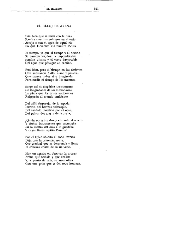 El Reloj de Arena | PDF