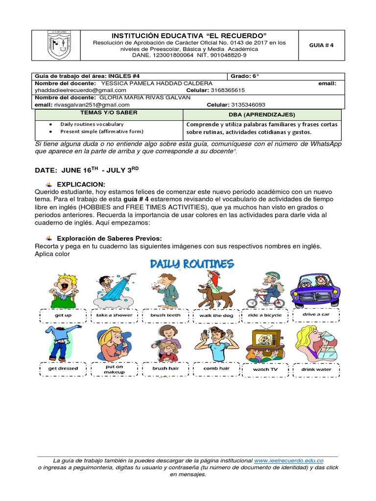 Institución Educativa "El Recuerdo" | PDF | Lingüística