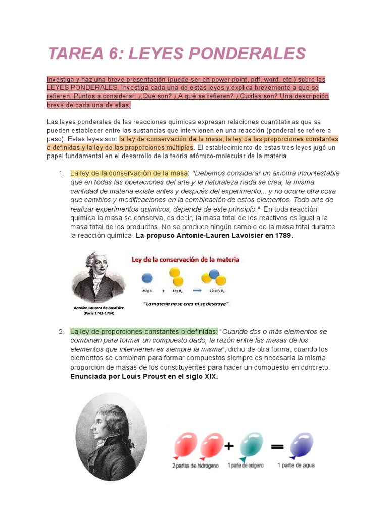 Leyes Ponderales | PDF