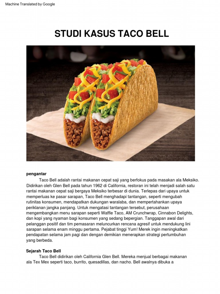 Taco Bell Case Study | PDF