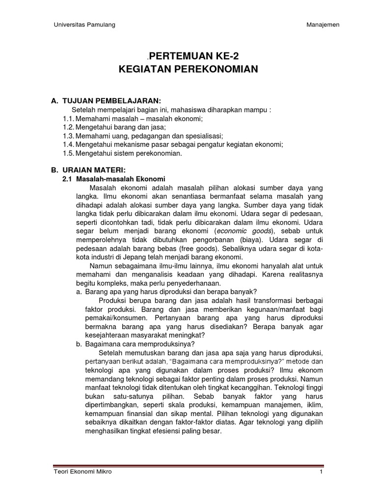 Pertemuan 2 | PDF