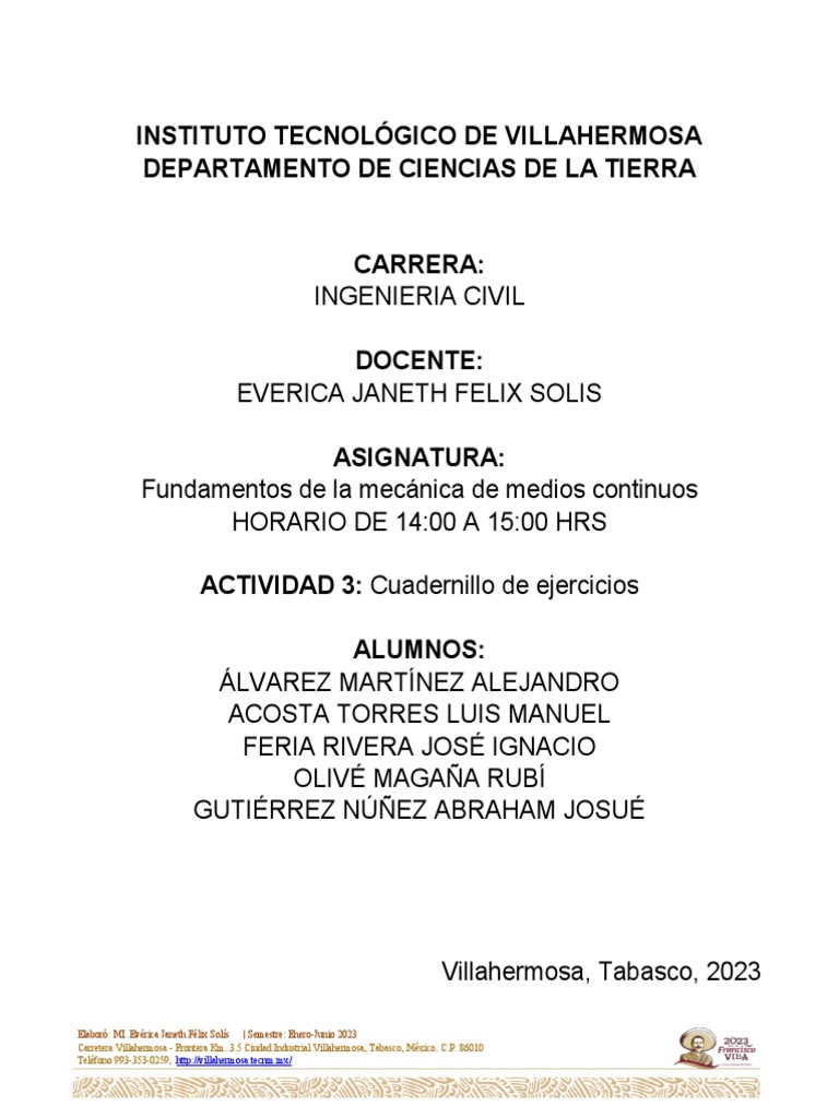 U1-T3. Cuadernillo de Ejercicios | PDF