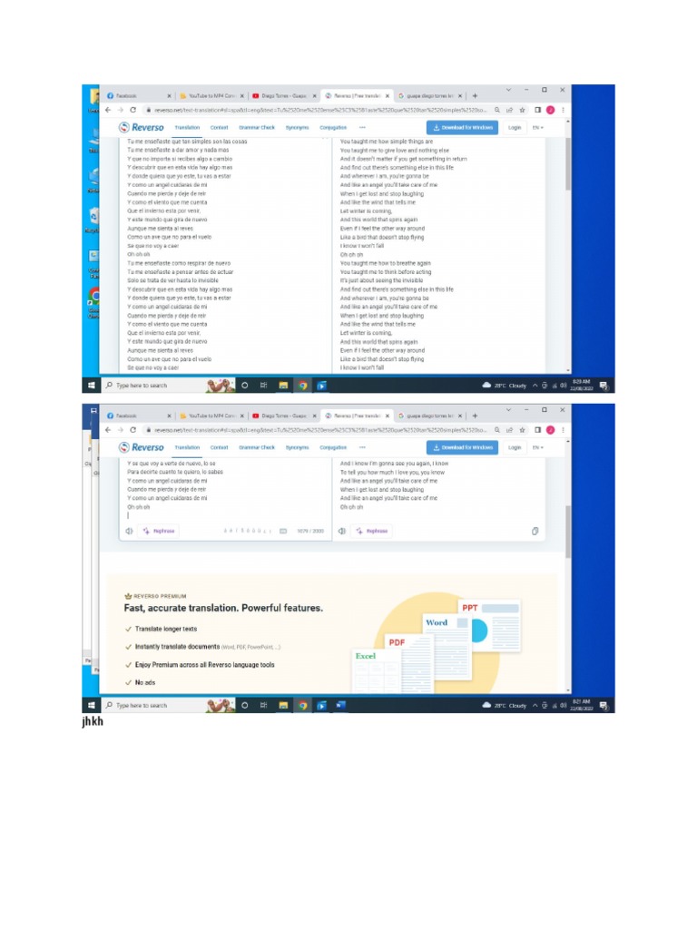 Diego Torres Guapa Letra | PDF