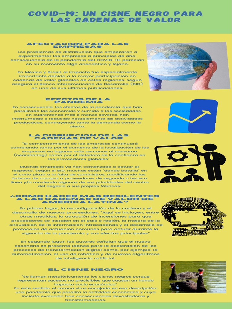 Infografia Un Cisne Negro para Las Cadenas de Valor | PDF | Economias
