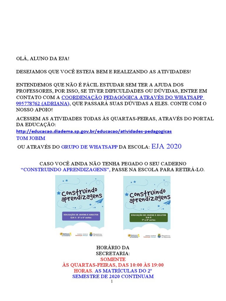 ATIV 4 EJA - 2 - 6 SERIE Rev. | Download grátis PDF | Desmatamento