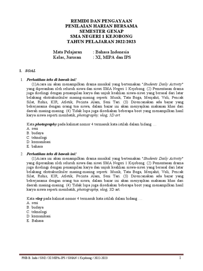 Remidi Dan Pengayaan | PDF